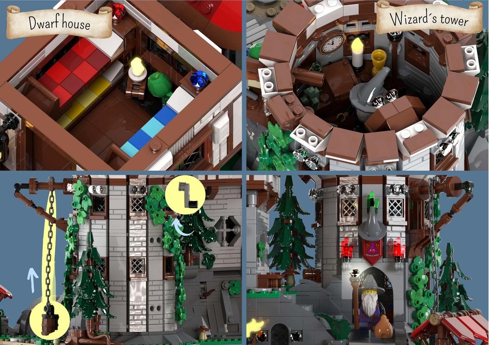LEGO MOC-225455 Crystal Keep by lux.bricks | Rebrickable - Build with LEGO