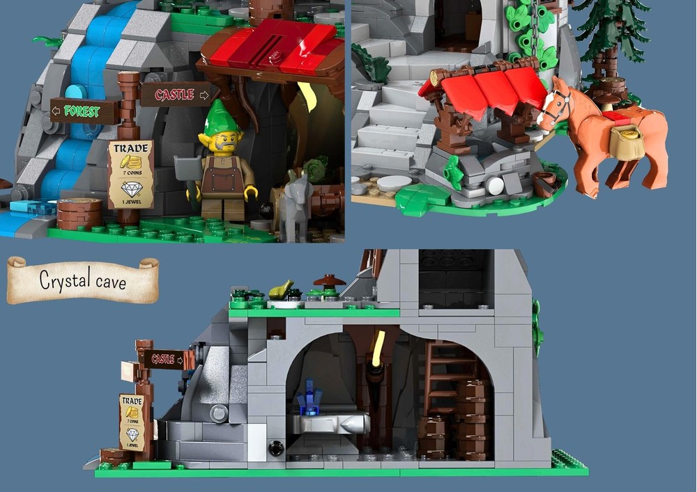 LEGO MOC-225455 Crystal Keep by lux.bricks | Rebrickable - Build with LEGO