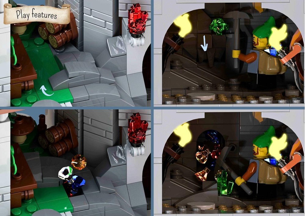 LEGO MOC-225455 Crystal Keep by lux.bricks | Rebrickable - Build with LEGO