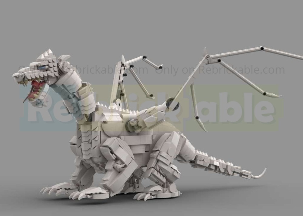 LEGO MOC-225461 White Dragon (Cold/Ice) by Phoenix_bricks | Rebrickable ...