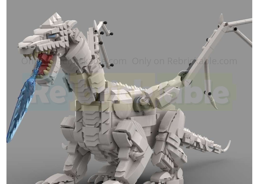 LEGO MOC-225461 White Dragon (Cold/Ice) by Phoenix_bricks | Rebrickable ...