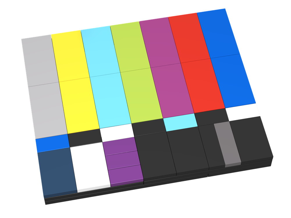 LEGO MOC TV Colour Bars by ThatRandomLegoTechnicGuy | Rebrickable ...