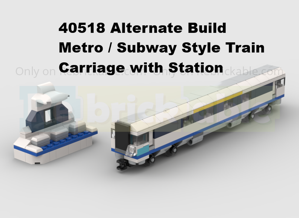 LEGO MOC 40518 Alt Build - Metro / Subway Style Train With Station by ...