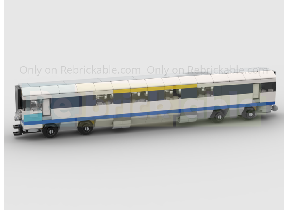 LEGO MOC-225497 40518 Alt Build - Metro / Subway Style Train With ...