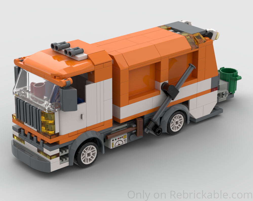 LEGO MOC Garbage truck by Schlubberruck | Rebrickable - Build with LEGO