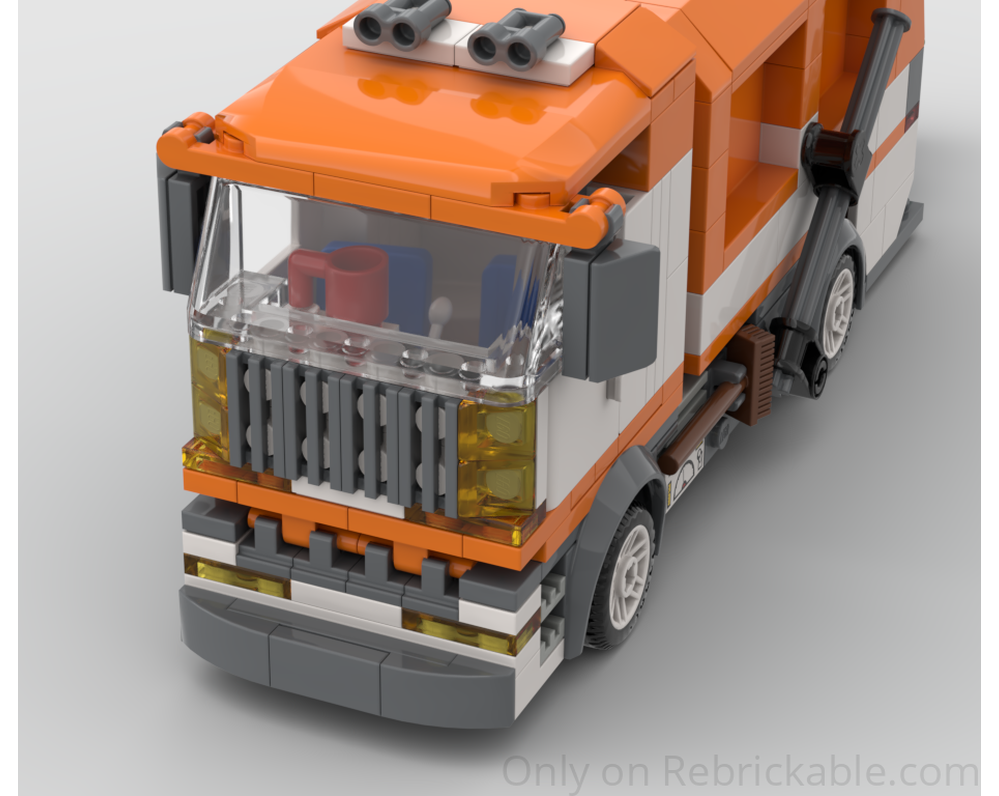 LEGO MOC Garbage truck by Schlubberruck | Rebrickable - Build with LEGO