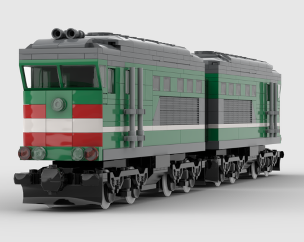 LEGO MOC locomotive 2TE116 by Bopoɓylllek | Rebrickable - Build with LEGO