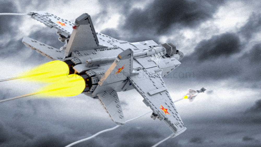 LEGO MOC 1:35 Scale MiG-31 Foxhound by HandSolo99 | Rebrickable - Build ...