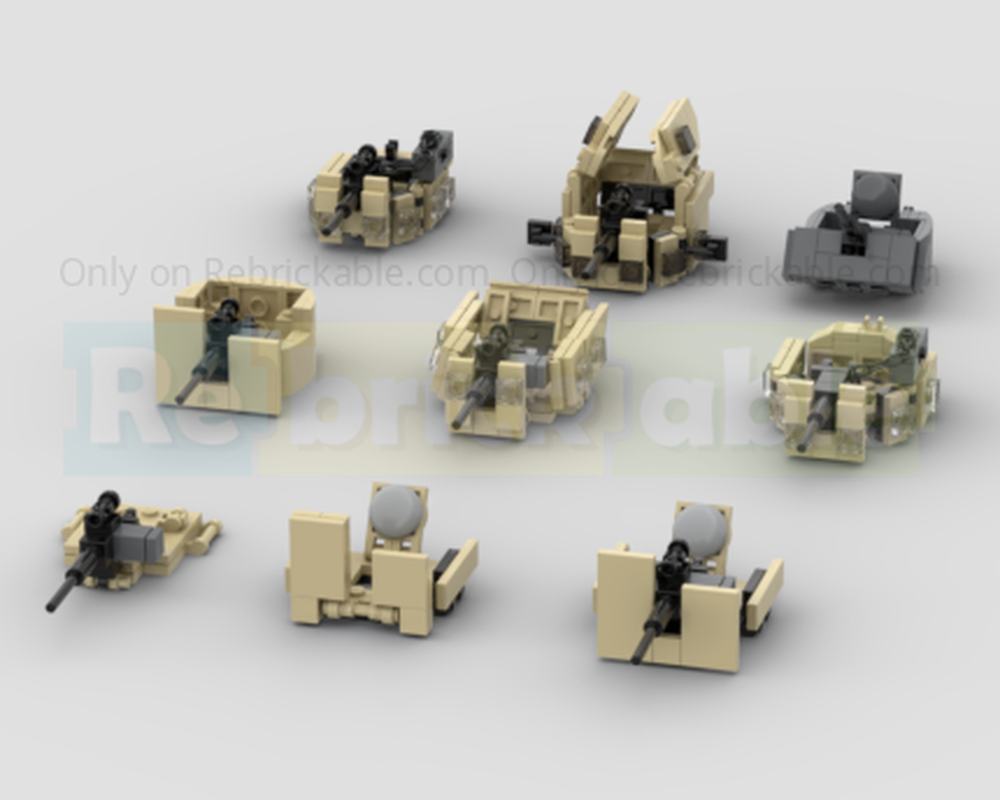 LEGO MOC Turret 9 pack by HMMWVmocs | Rebrickable - Build with LEGO