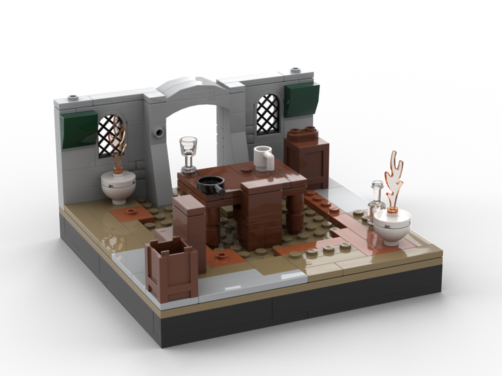 LEGO MOC Castle Interior by cdsk3tch | Rebrickable - Build with LEGO