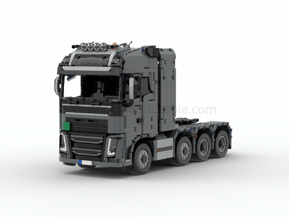 LEGO MOC Volvo FH16_8x6 heavy tractor truck by Qiyue1992 | Rebrickable - Build with LEGO