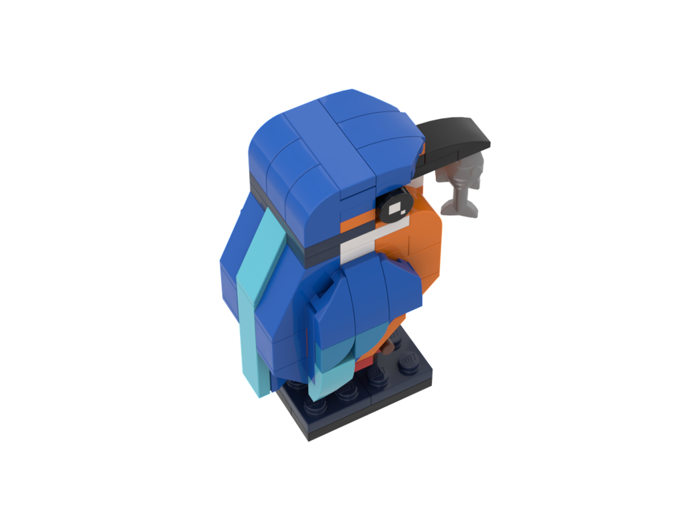 LEGO MOC Simple kingfisher by SKABRAM | Rebrickable - Build with LEGO