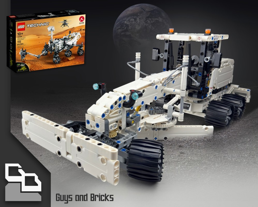 LEGO MOC Lunar Motor Grader and Energy Station by Guys and Bricks ...