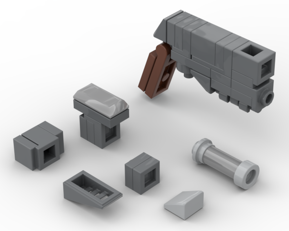 LEGO MOC 10mm Pistol (Fallout) by Mojave-Ghoul | Rebrickable - Build ...