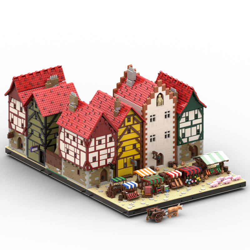 LEGO MOC Town & Market - Marksreuthe by brickinger_ | Rebrickable ...