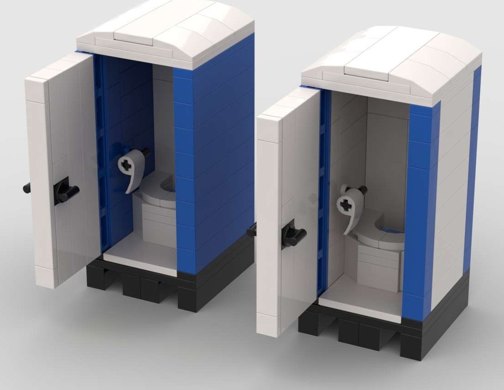 LEGO MOC portable 1:21 TOI TOI Toilet by Legotr0nic | Rebrickable ...