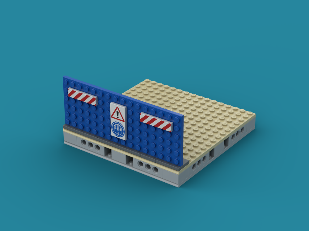 LEGO MOC Construction site hoarding by MHB Construction | Rebrickable ...