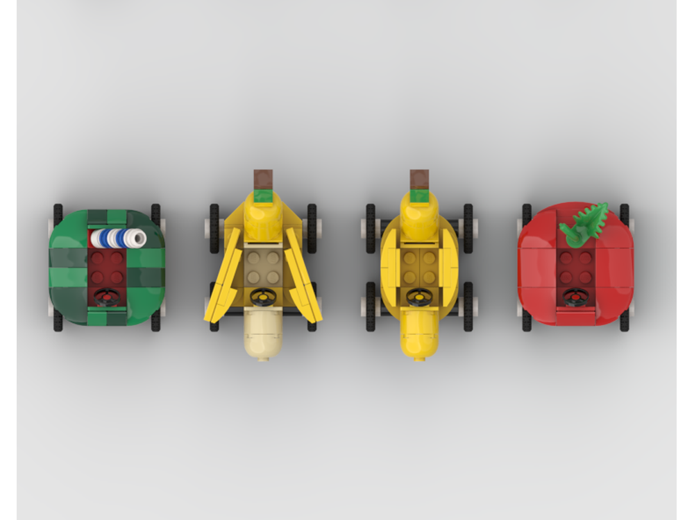 LEGO MOC-225754 Fruits Soap Box Race Cars by uneuro | Rebrickable ...