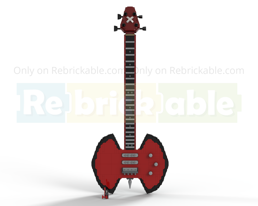 LEGO MOC Marceline Life Size Bass Guitar - Adventure Time Display Piece ...
