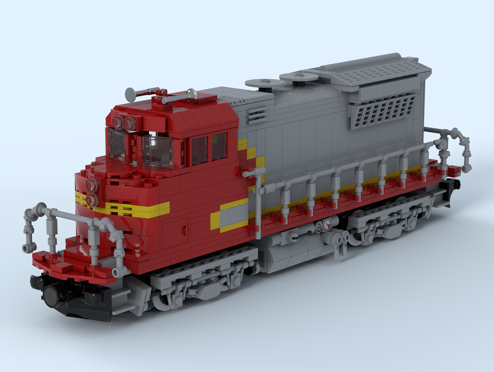 LEGO MOC Santa Fe Super C Freight Train - 7 Stud Wide by bakoyaro ...