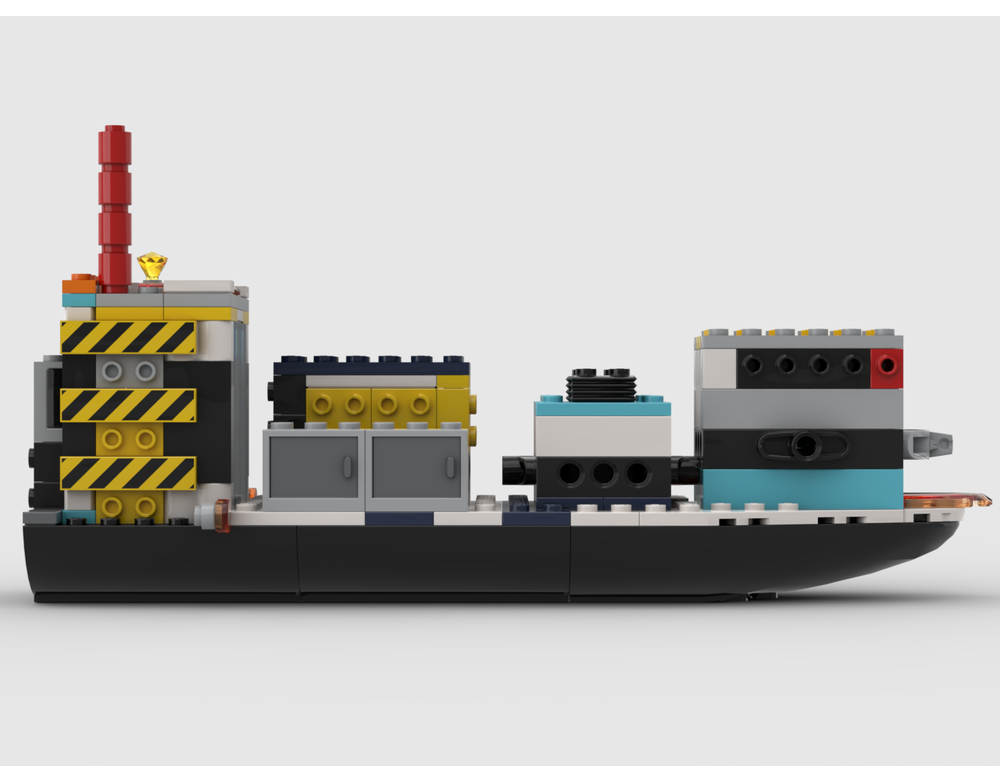 LEGO MOC Container Transporter Ship by terabite | Rebrickable - Build ...