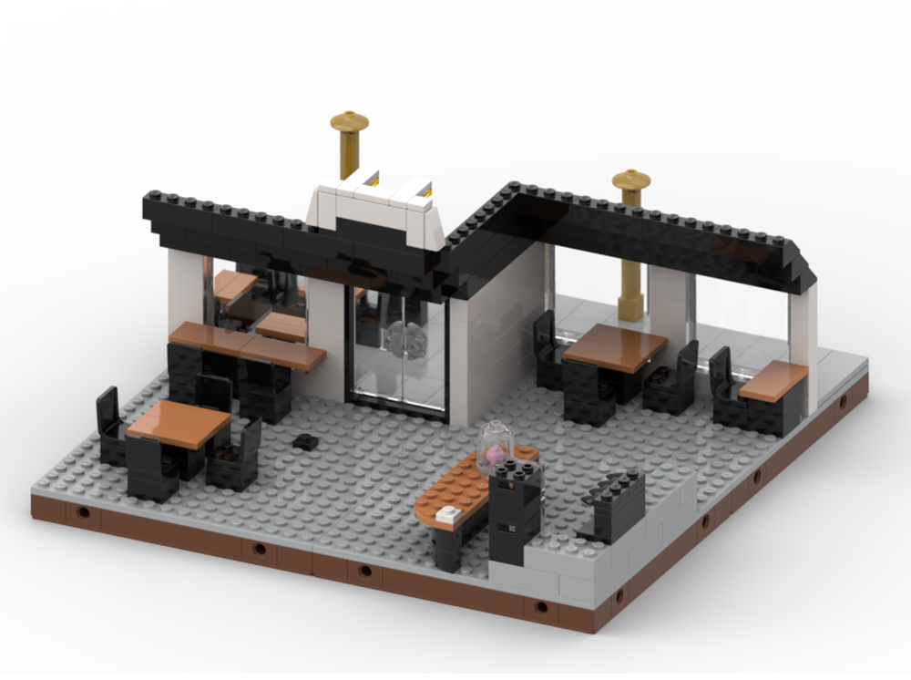 LEGO MOC Coffee Shop by wonderbrickz | Rebrickable - Build with LEGO