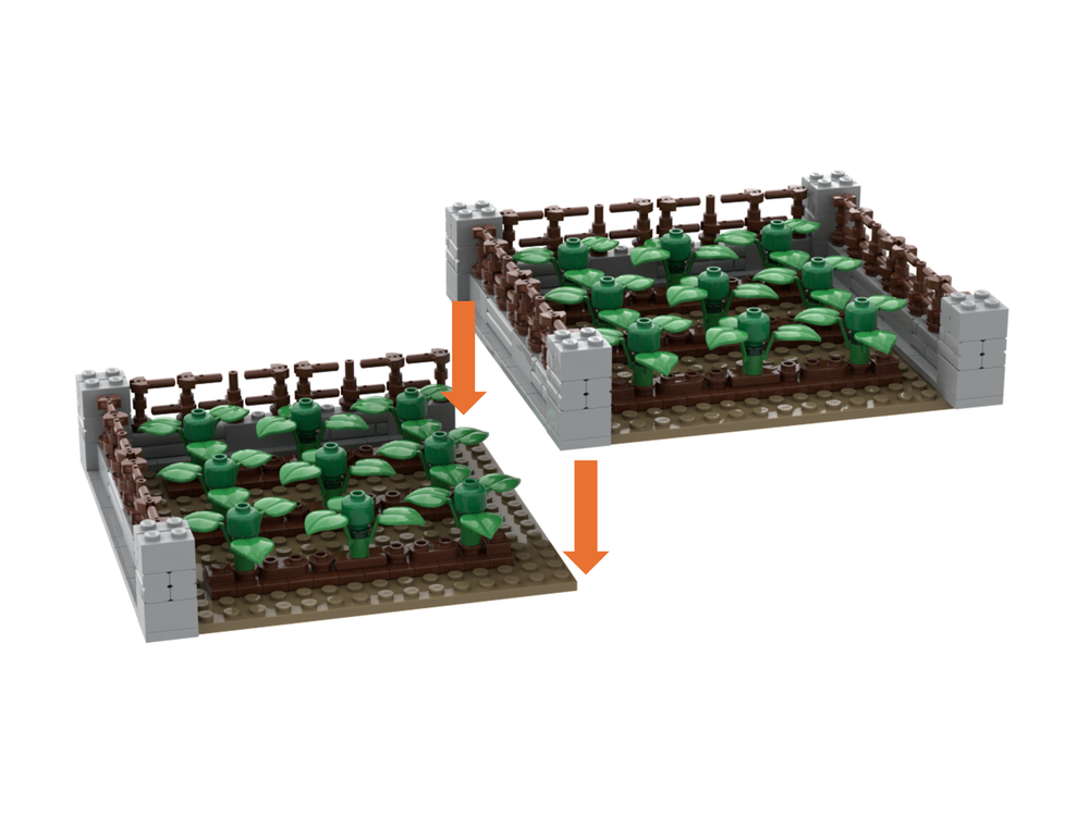 LEGO MOC Medieval modular vegetable fields by Tavernellos | Rebrickable ...