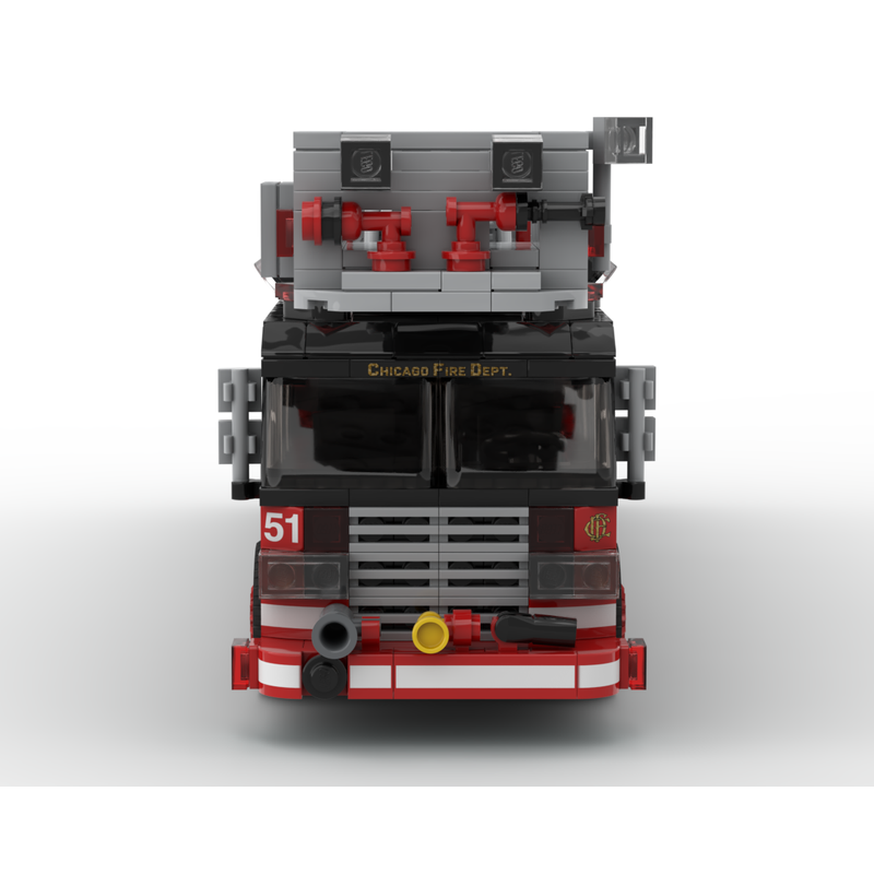 LEGO MOC Tower-Ladder Fire Truck (Chicago Fire Dept.) by Gamma Bricks ...