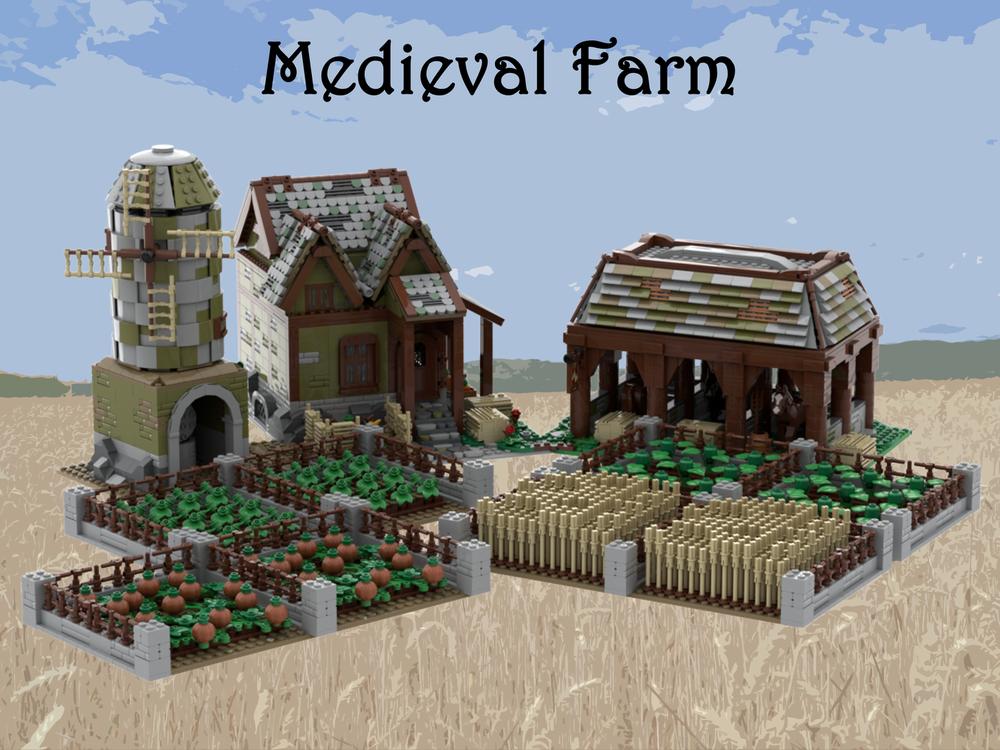 LEGO MOC Medieval Farm by Tavernellos | Rebrickable - Build with LEGO
