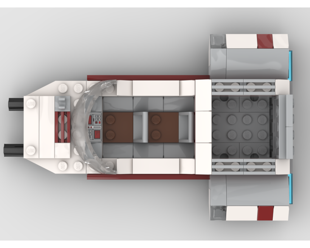 LEGO MOC Old Republic Landspeeder by MOCtrooper | Rebrickable - Build ...