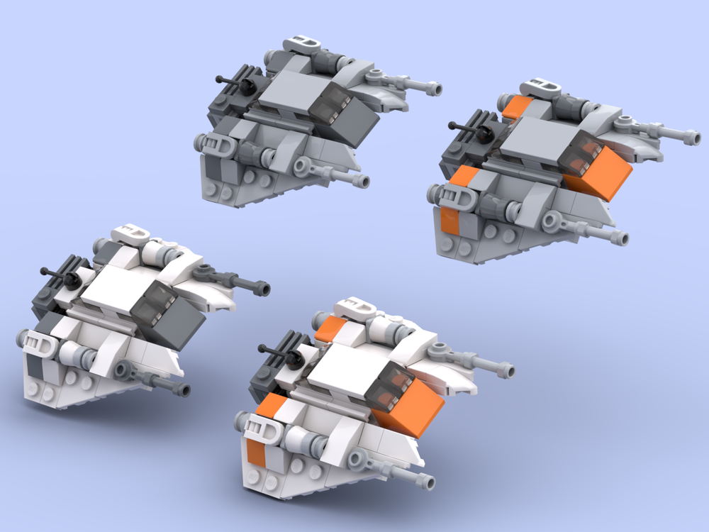 LEGO MOC-225868 Midi Scale Snowspeeder - for 75288 AT-AT & other ...