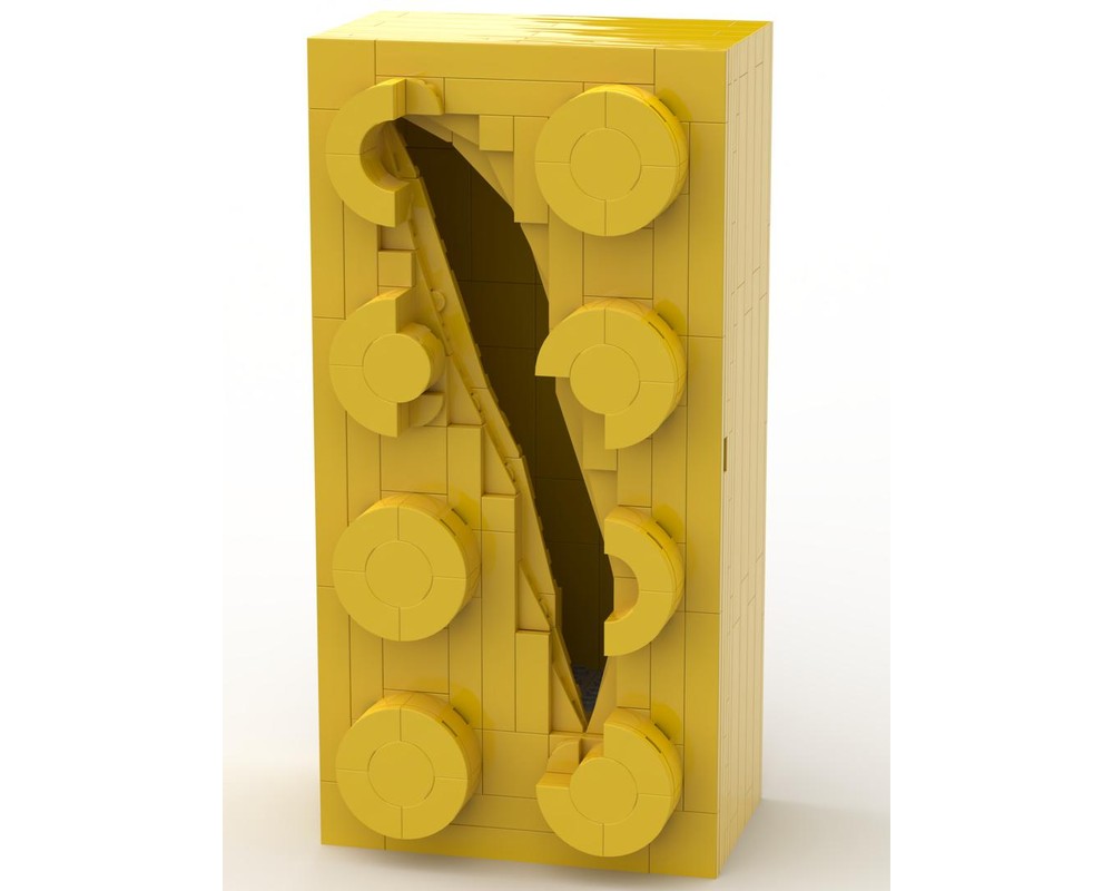 LEGO MOC 2x4 Slashed Brick by ZTBricks | Rebrickable - Build with LEGO
