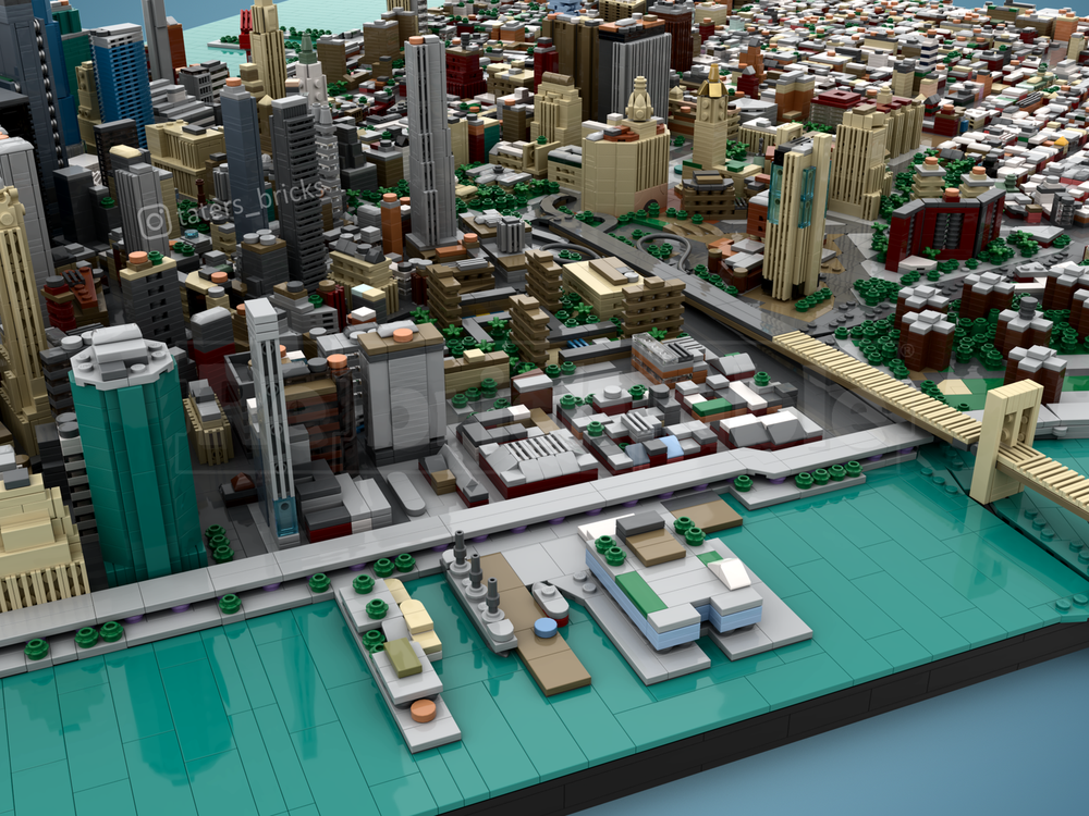 LEGO MOC-225884 Lower Manhattan - New York City by Taters | Rebrickable ...