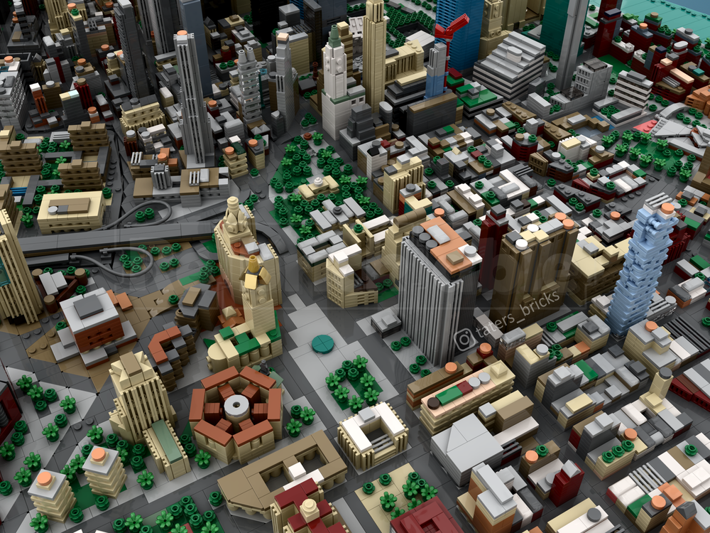 LEGO MOC-225884 Lower Manhattan - New York City by Taters | Rebrickable ...