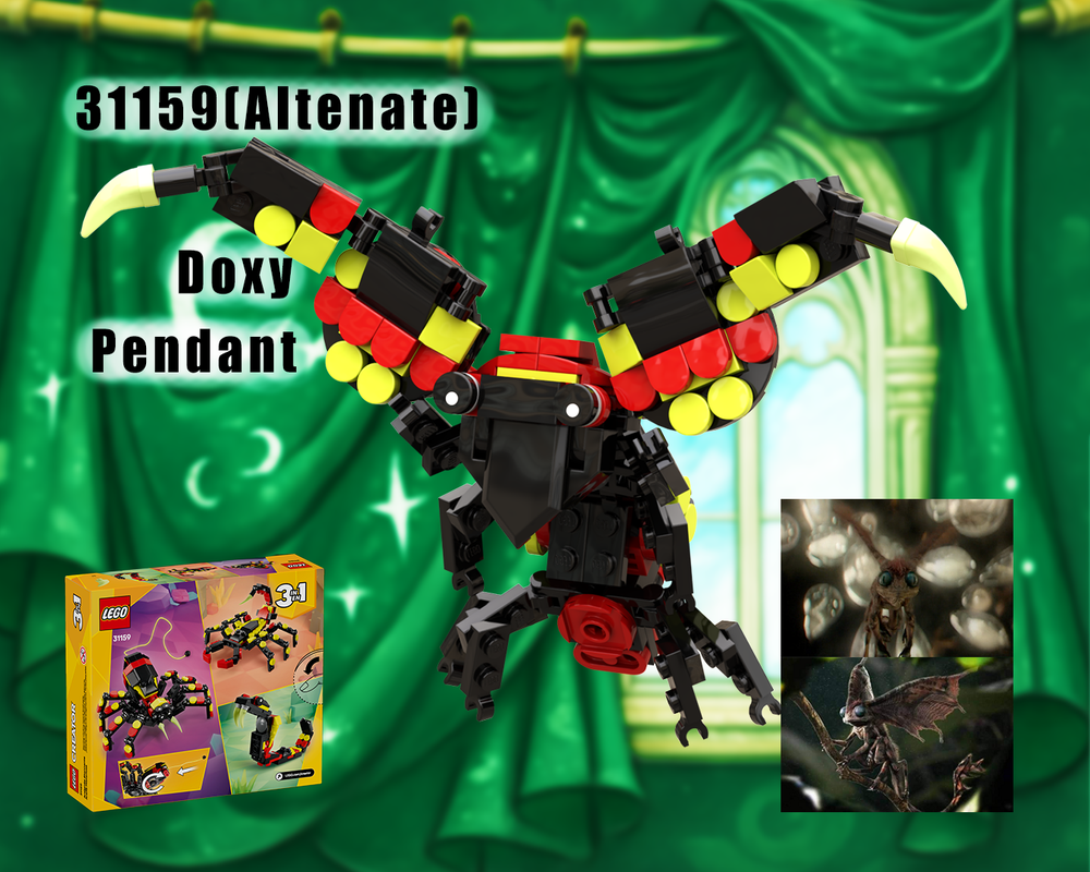 LEGO MOC 31159-Doxy a Pendant by zxmaomao | Rebrickable - Build with LEGO