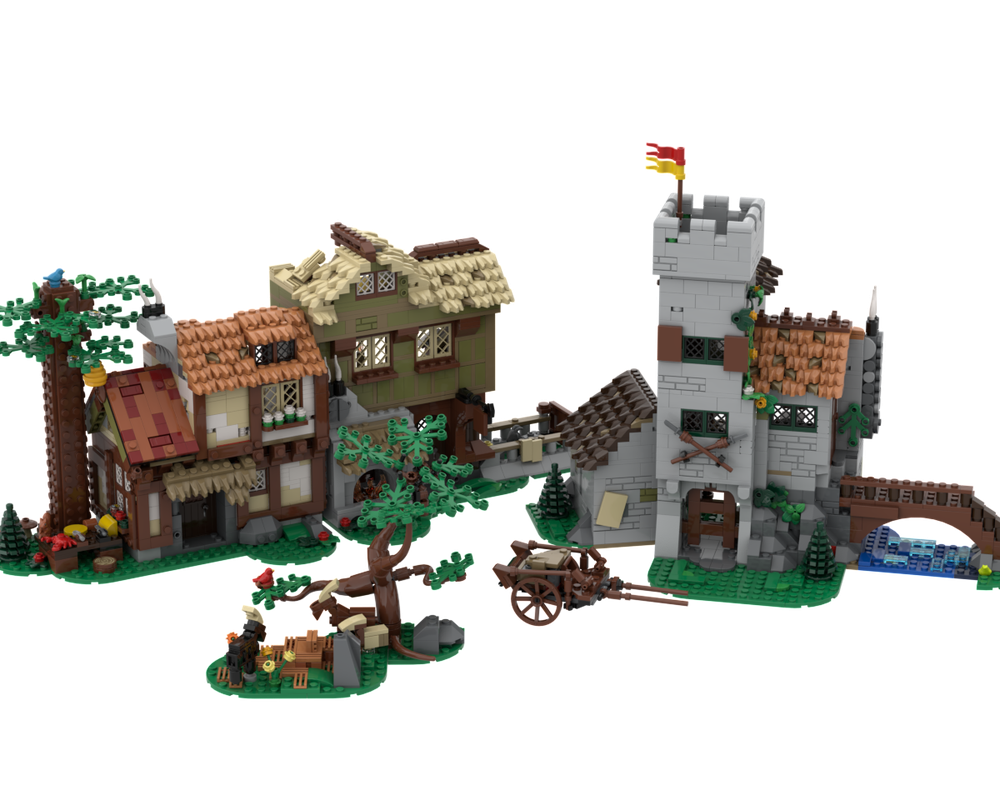 LEGO MOC Lion Knight Outpost by pinplateclip | Rebrickable - Build with ...