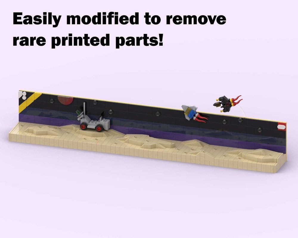 LEGO MOC Classic Space Minifigure Display Stand (Original Box Art ...