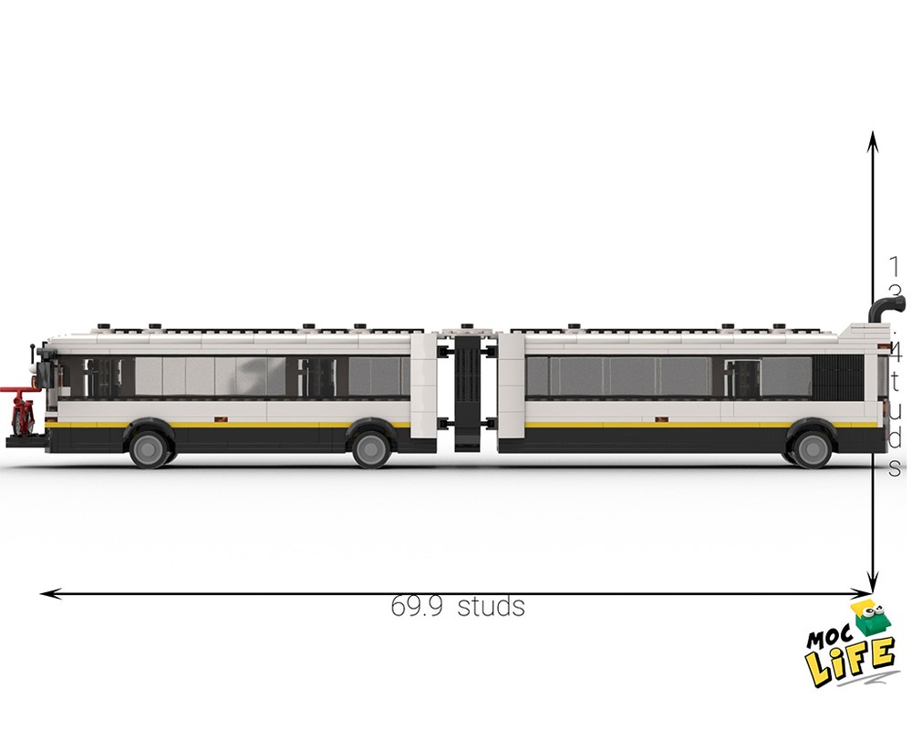 LEGO MOC Articulated bus transit by MocLife | Rebrickable - Build with LEGO