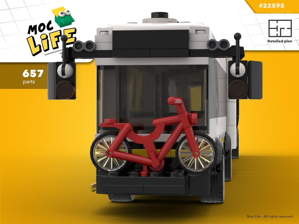 LEGO MOC Articulated bus transit by MocLife | Rebrickable - Build with LEGO