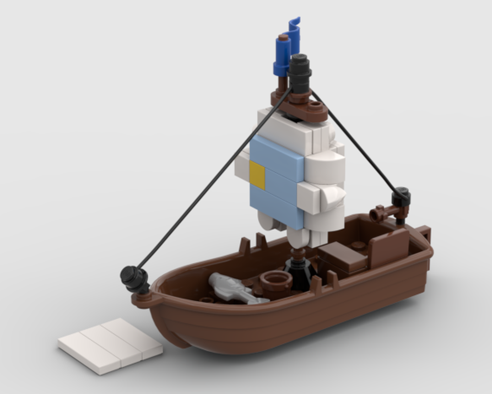 LEGO MOC Cheap fishing boat by bmurph | Rebrickable - Build with LEGO