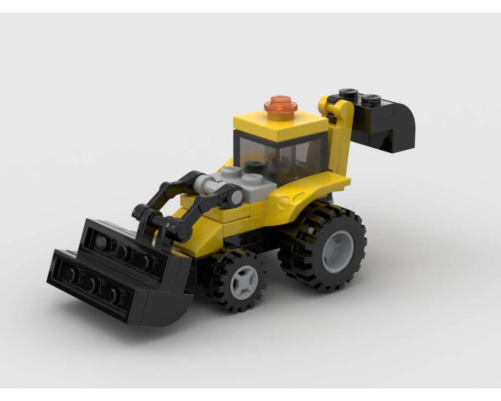 LEGO MOC-22596 Mini Backhoe (Freestyle 2019) | Rebrickable - Build with ...