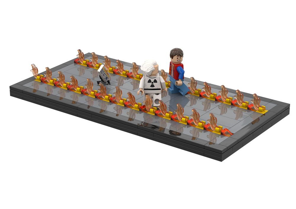 LEGO MOC Delorean Fire Trails - BTTF by Pfundjj | Rebrickable - Build ...