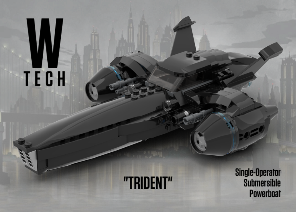 LEGO MOC W-Tech Trident by Belial_ | Rebrickable - Build with LEGO