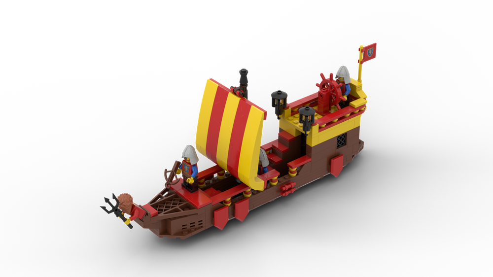 LEGO MOC Lion Knight Shore Patrol Boat by Moredernathe | Rebrickable ...