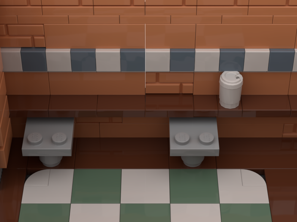 LEGO MOC Cafe and Apartment Moduar by Risbee_Bricks | Rebrickable ...