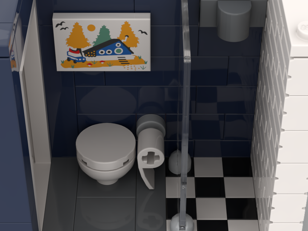 LEGO MOC Cafe and Apartment Moduar by Risbee_Bricks | Rebrickable ...