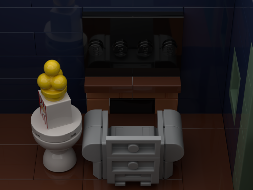 LEGO MOC Cafe and Apartment Moduar by Risbee_Bricks | Rebrickable ...