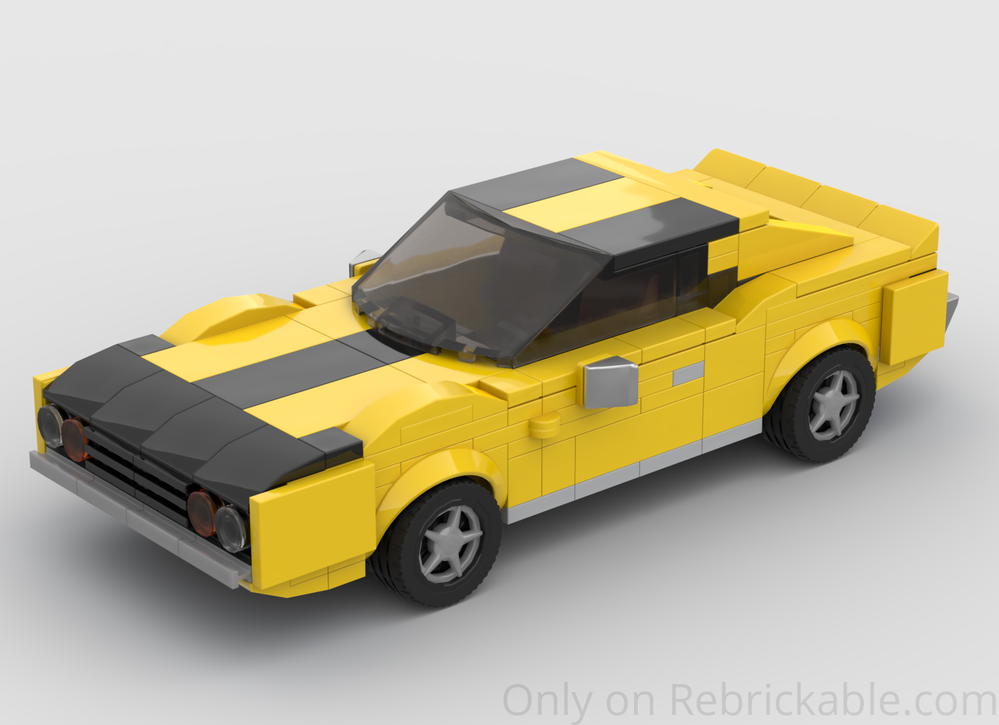 LEGO MOC 1974 AMC Javelin Yellow by Gray_listed | Rebrickable - Build ...