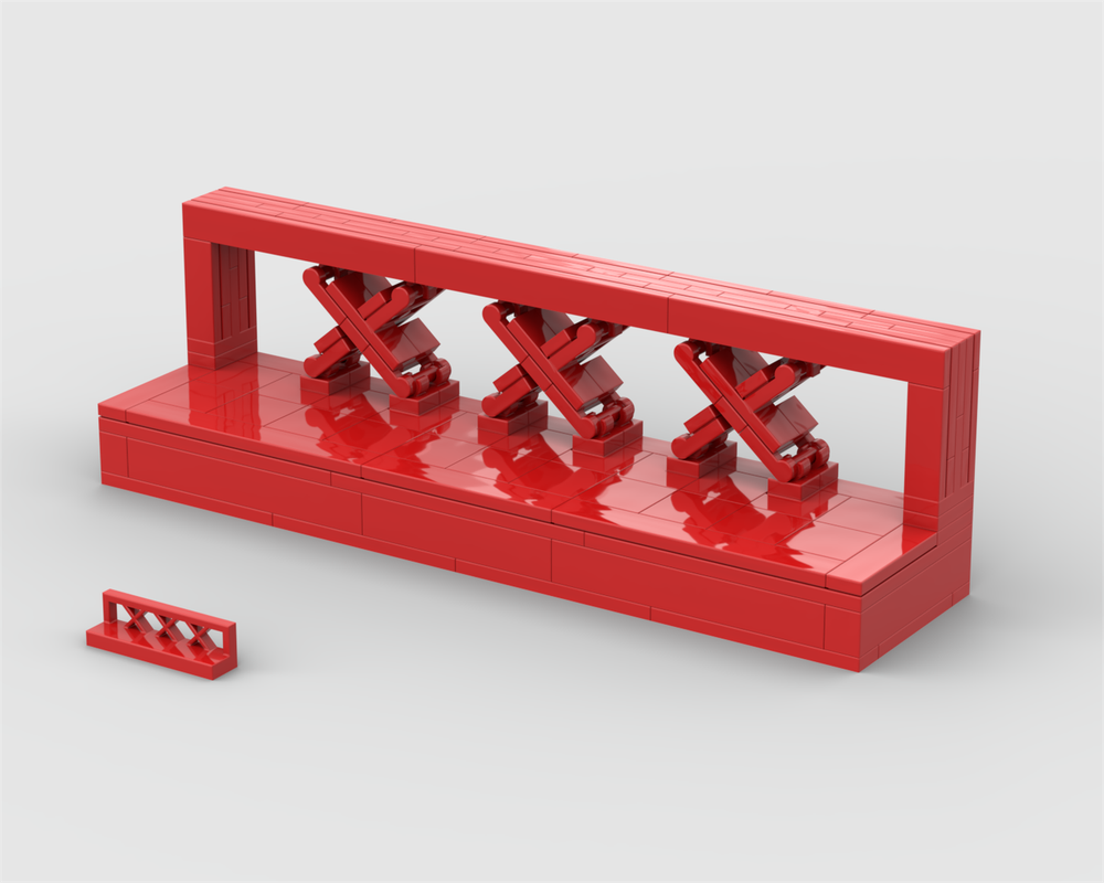 LEGO MOC-226004 Upscaled 1x4x1 fence by Briquoleur | Rebrickable ...