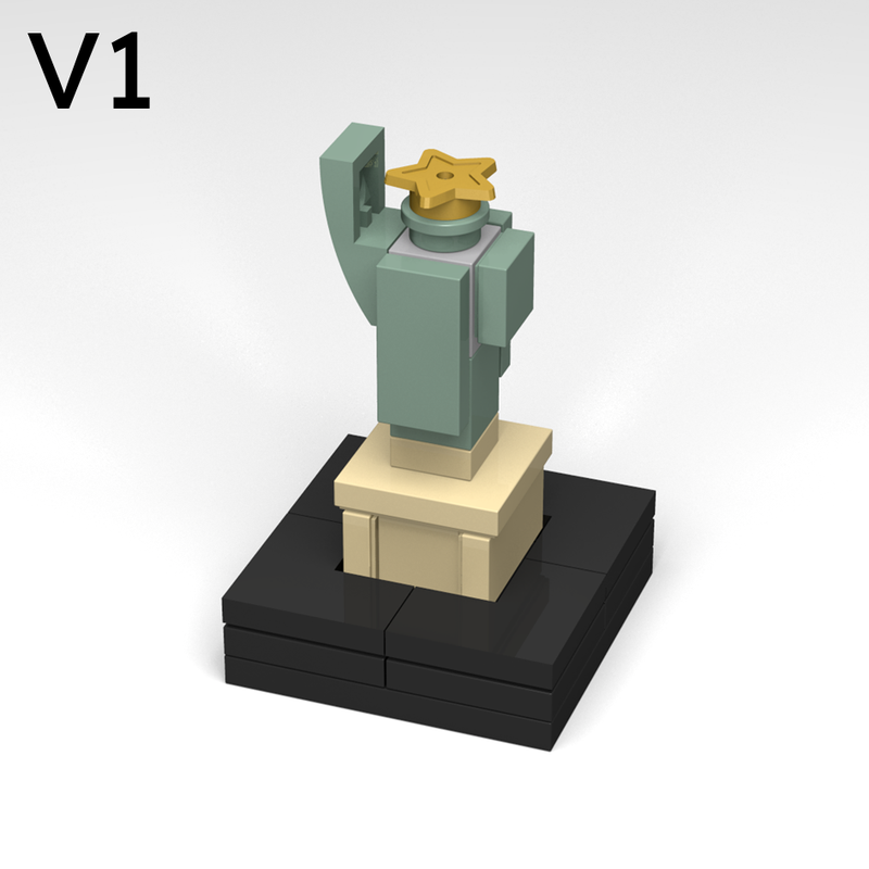LEGO MOC Statue of Liberty (MINISCALE) by mox.mocs | Rebrickable ...